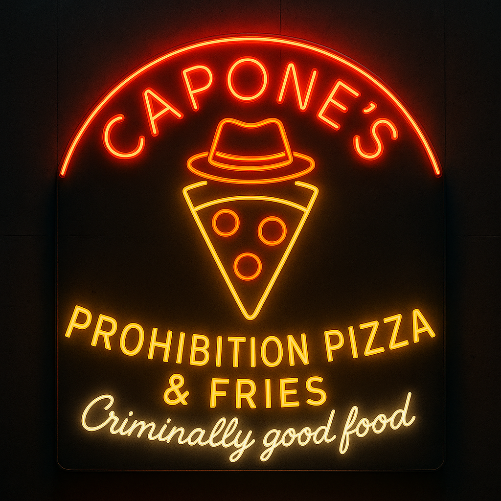 Capones Prohibition Pizza & Bootleg Fries - The Big Mob Mac