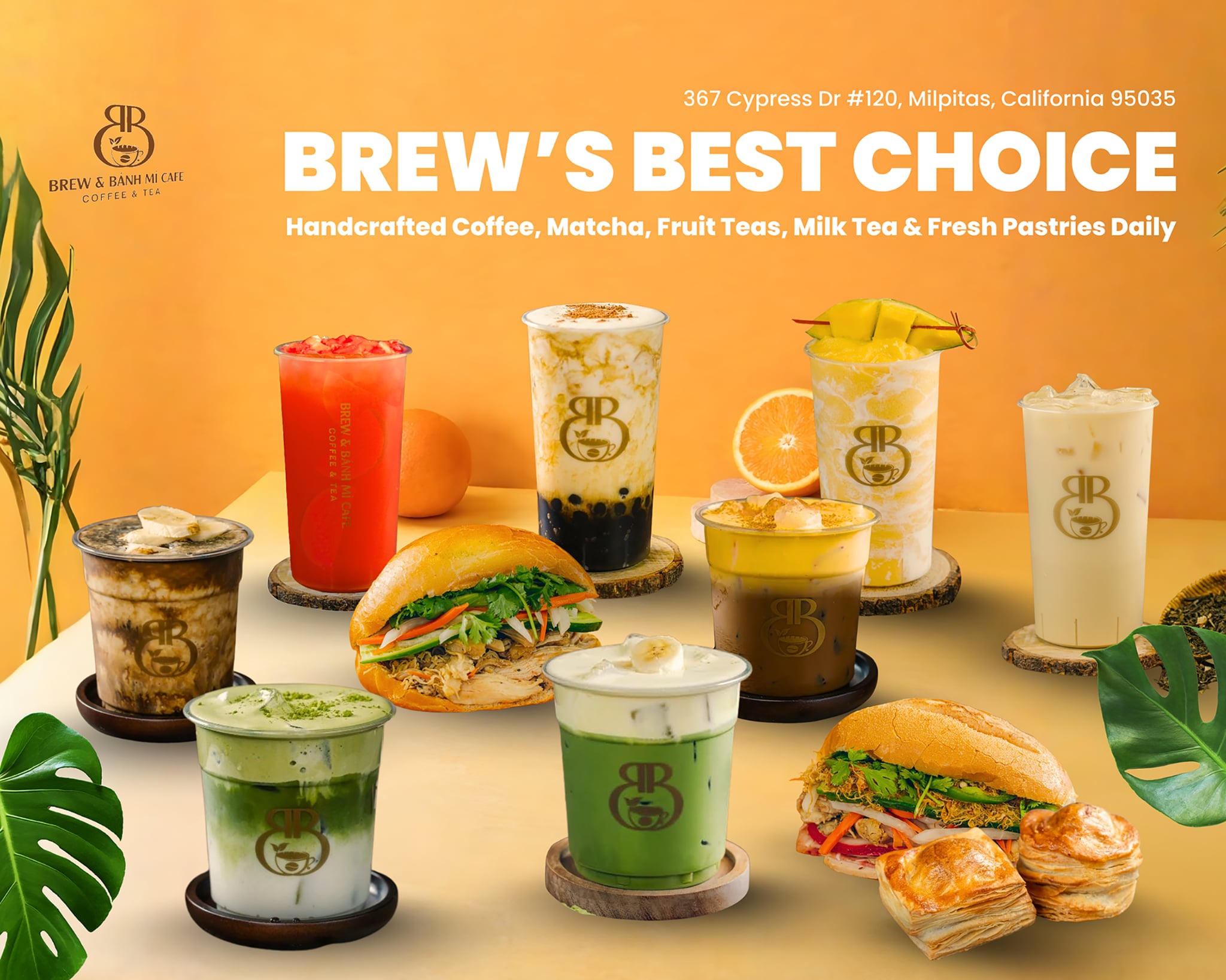 Brew Banh Mi Cafe - EM 367 Cypress Drive | Toast